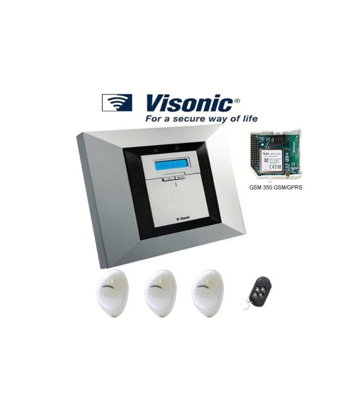 Kit de alarme Visonic PowerMax Pro com GSM